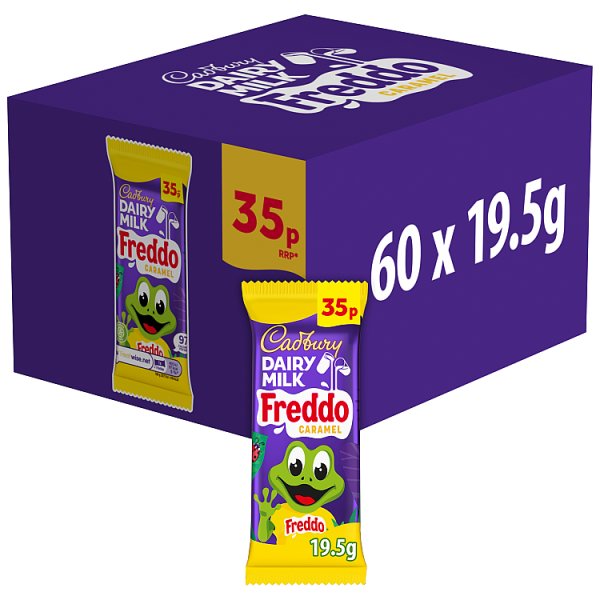 Cadbury Dairy Milk Freddo Caramel Chocolate Bar 19.5g Case of 60 ...