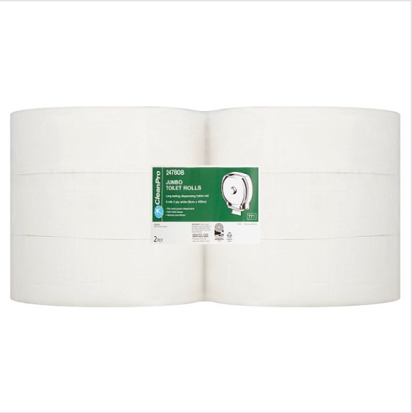 British Hypermarket - CleanPro Jumbo 6 Toilet Rolls - Case of 1 ...