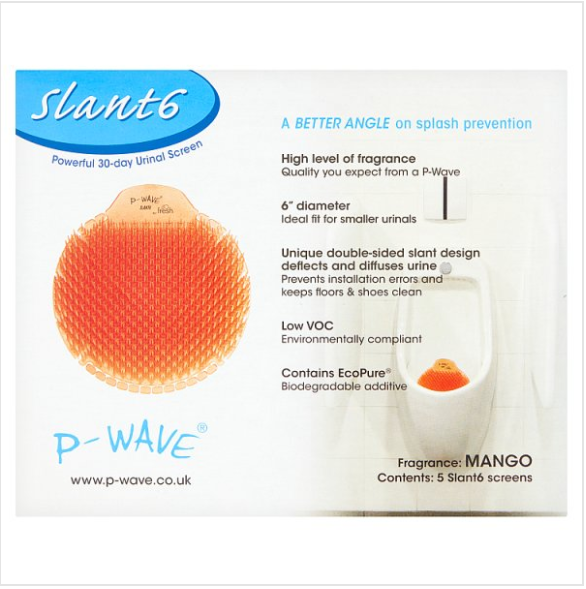 British Hypermarket - P-Wave 5 Slant6 Powerful 30-Day Urinal Screen ...