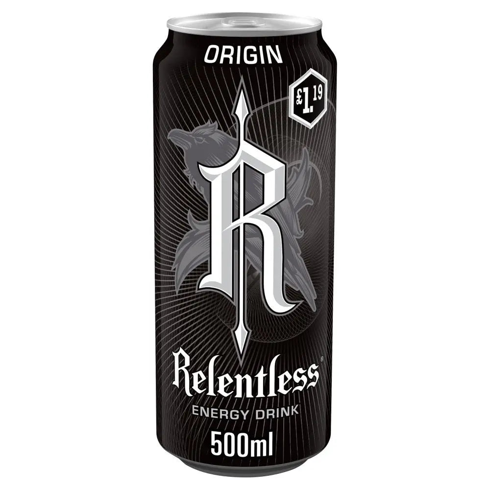 Relentless Origin Energy Drink 12 x 500ml - British Hypermarket-uk