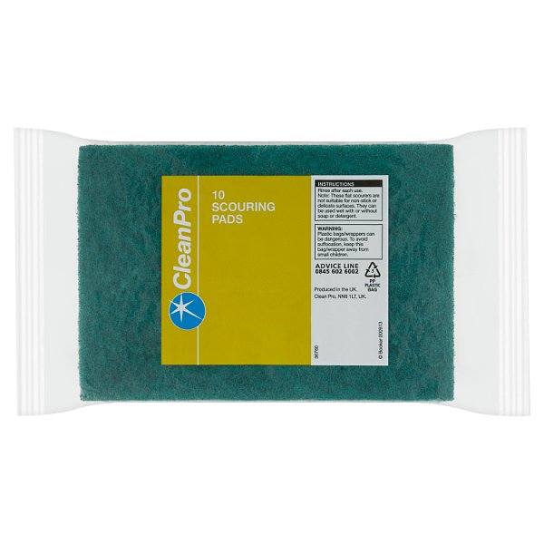 CleanPro 10 Scouring Pads Case of 1 - British Hypermarket-uk