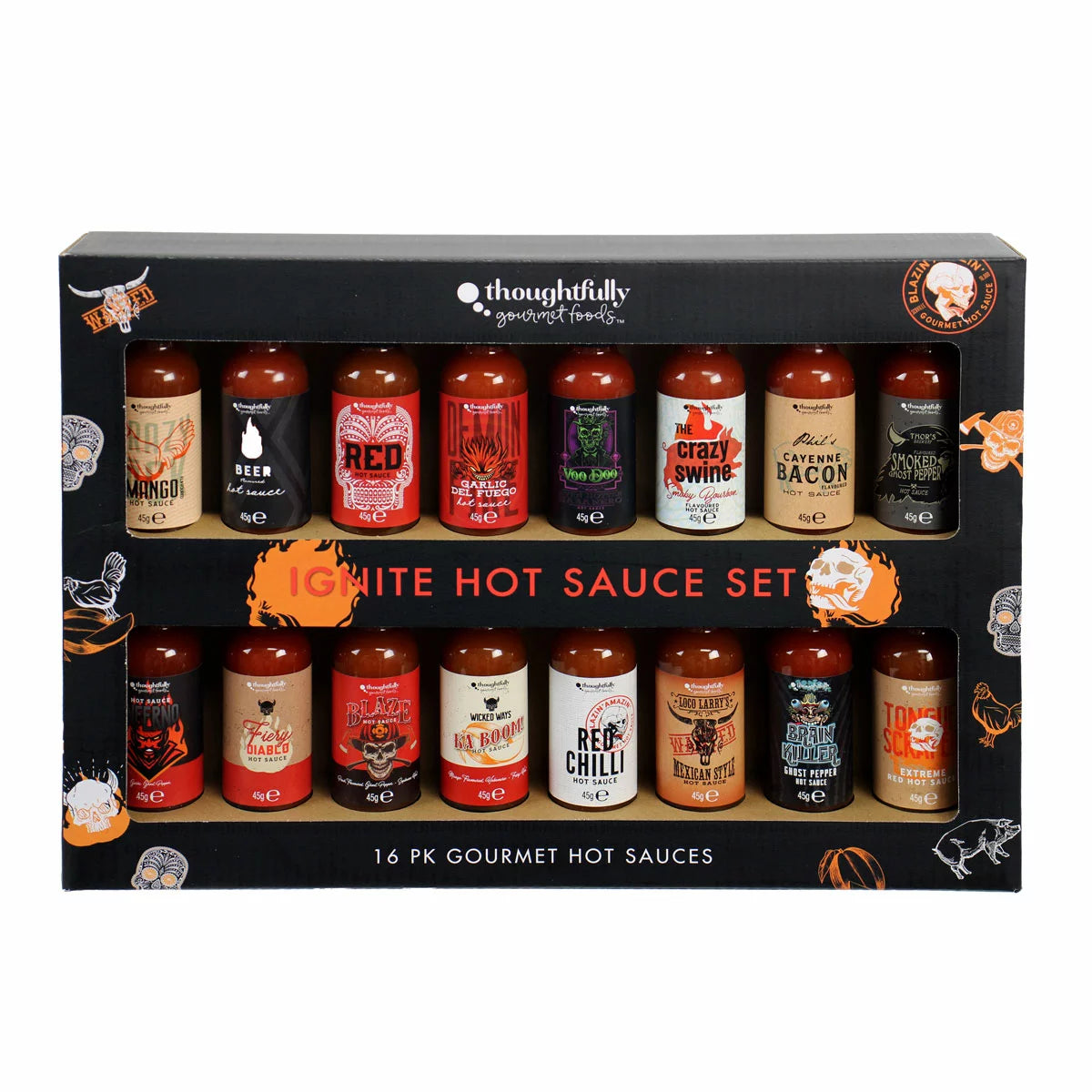 Ignite Hot Sauce Variety Pack, 16 Pack – British Hypermarket-uk