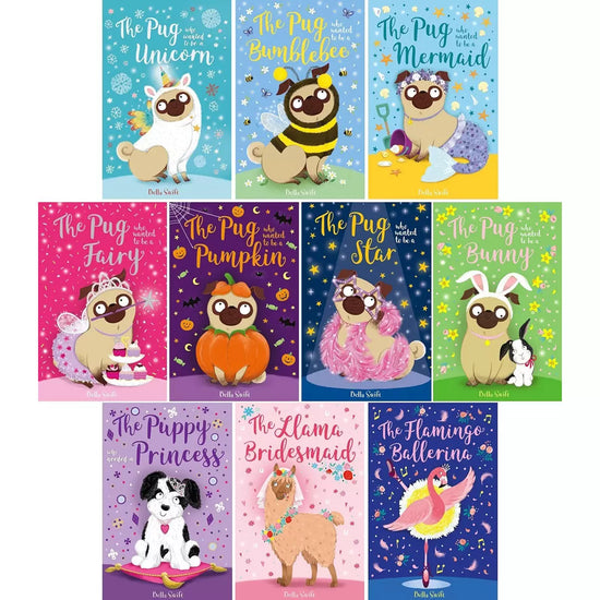 The Pug Who Wanted To Be A Unicorn, x10 Book Collection – British ...