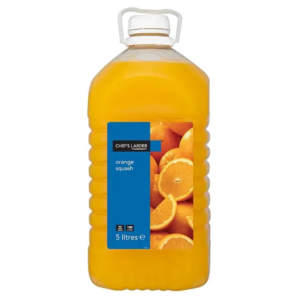 Chef's Larder Orange Squash 5 Litres Dilutables - British Hypermarket ...