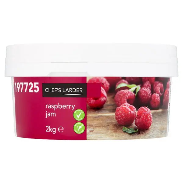 Chef's Larder Raspberry Jam 2kg Jam, Honey & Spread Catering - British ...