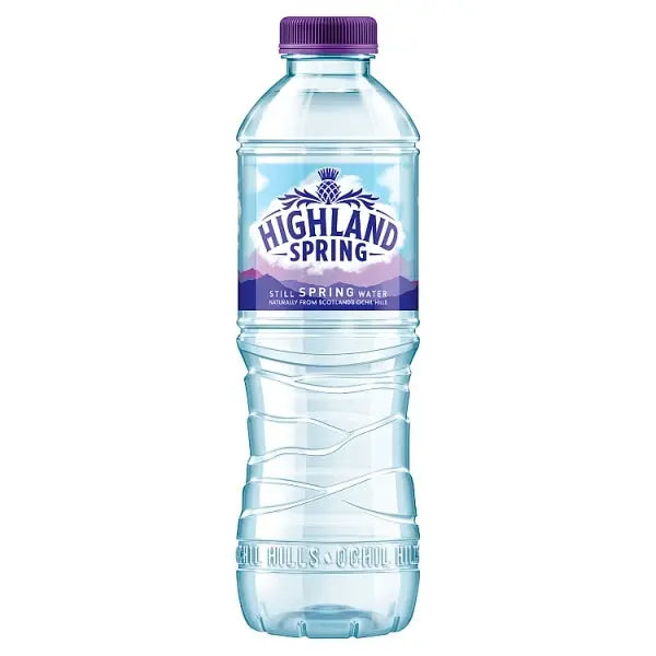 Highland Spring Still Spring Water 24 x 500ml, Case of 24 Water ...