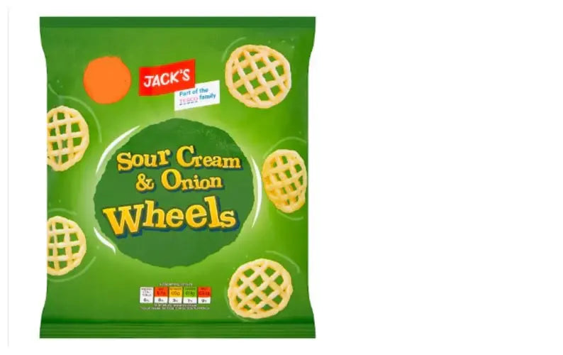 Jack's Sour Cream & Onion Wheels 55g [PM 75p 2 for £1.25 ], Case of 20 ...