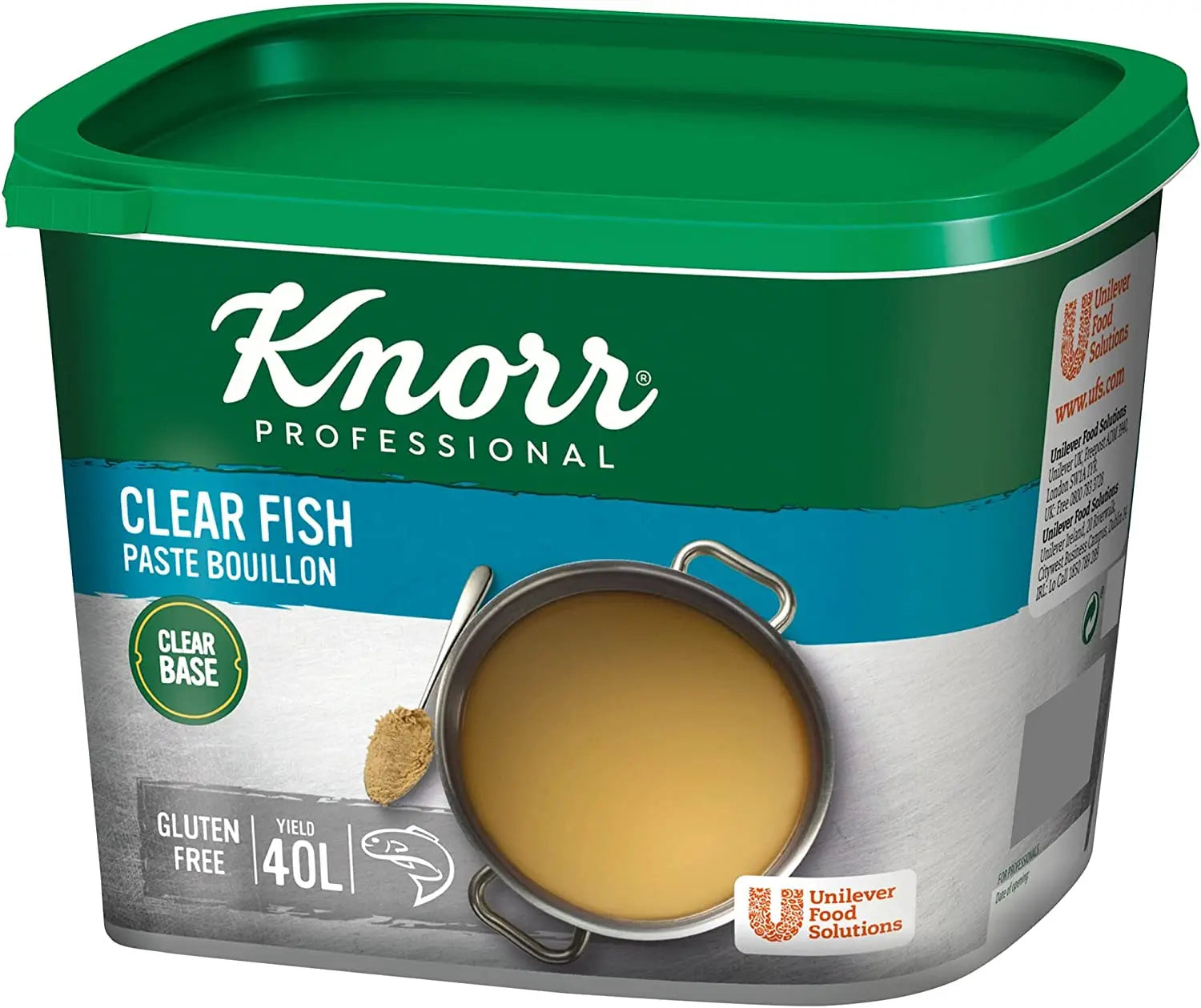 Knorr Professional Clear Fish Paste Bouillon 1kg, Case of 2 Soup ...
