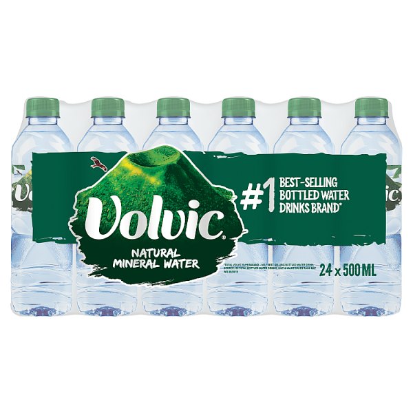 Volvic Natural Mineral Water 24 x 50cl, Water - British Hypermarket-uk ...